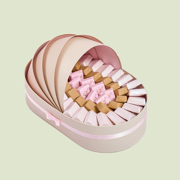 Baby Girl Cradle Chocolate Gift | Luxury Gift Arrangement by Panache ...